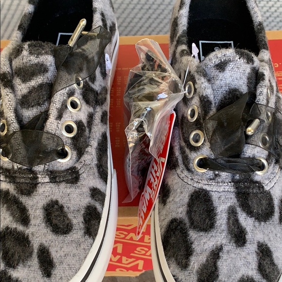 Vans | Shoes | Vans Authentic Platform Fuzzy Snow Leopardtrue Wh | Poshmark